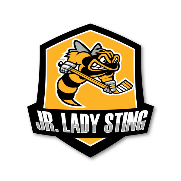 Jr Lady Sting Vinyl Sticker 5" – Sarnia Sting Shop - The HoneyPot