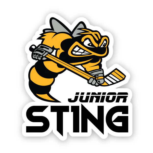 Jr. Sting Vinyl Sticker 5" – Sarnia Sting Shop - The HoneyPot